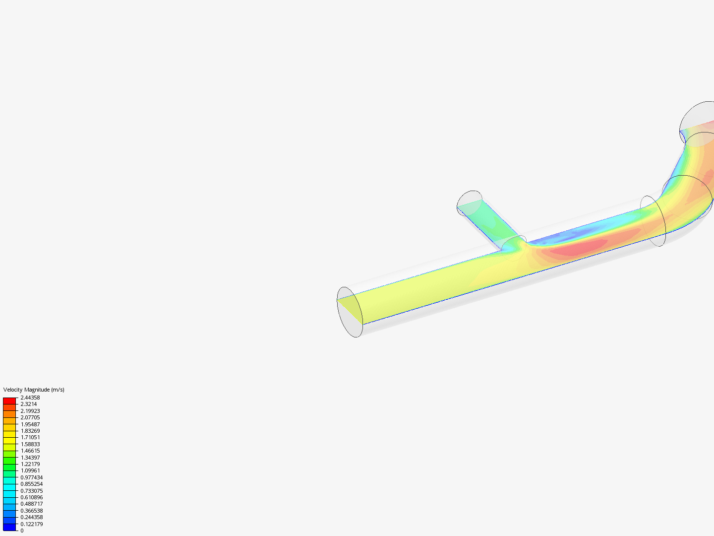 Tutorial 2: Pipe junction flow - Copy by hijoon0606 | SimScale