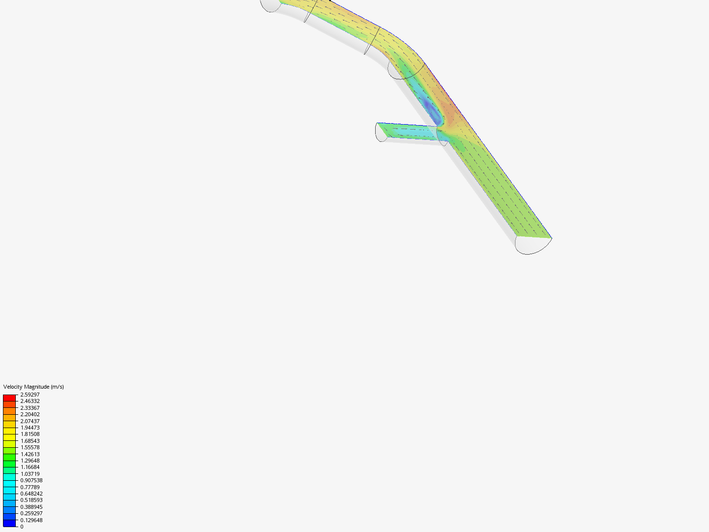 Tutorial 1: Pipe junction flow by hindurshaan | SimScale