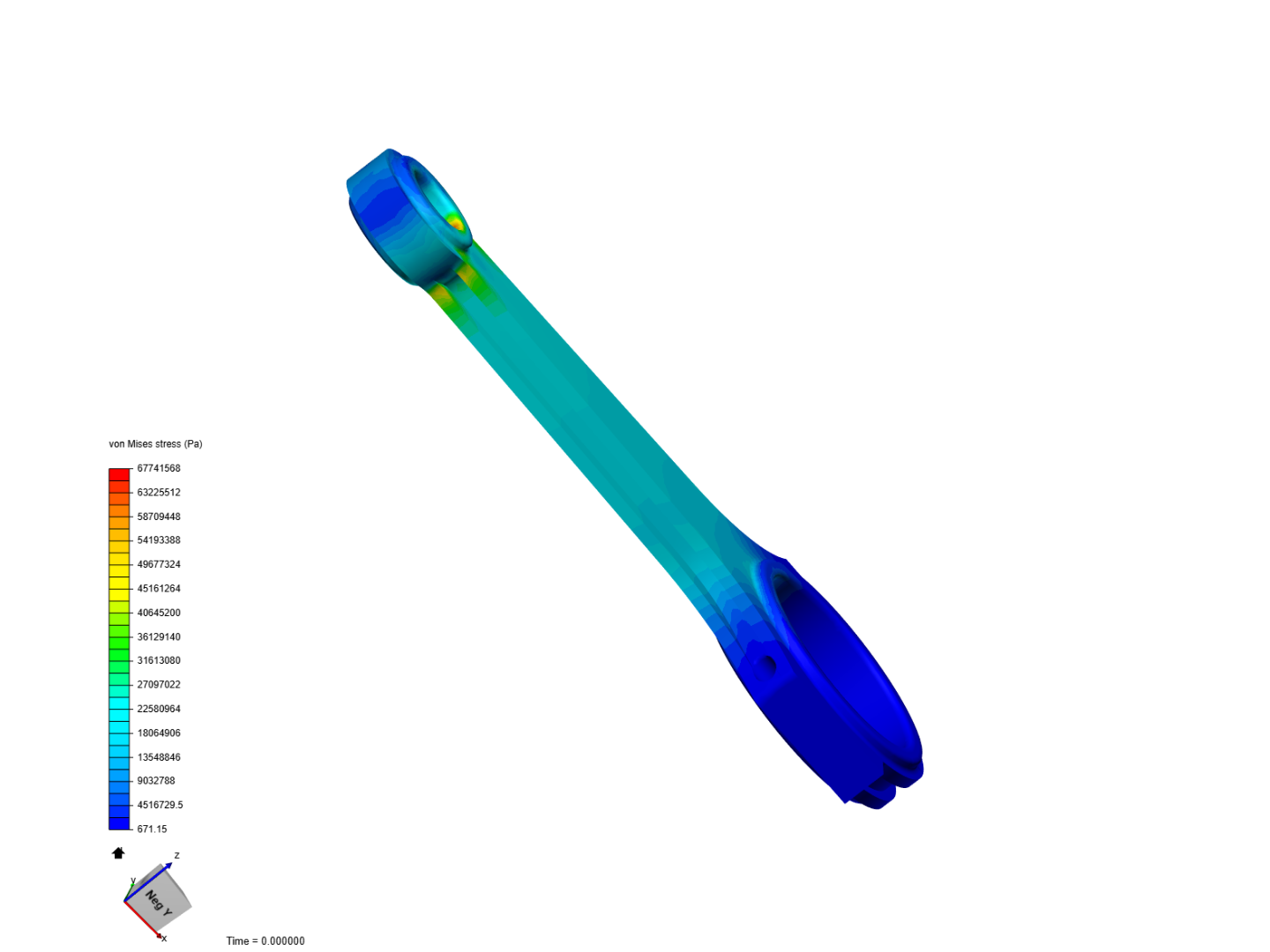 Tutorial 1: Connecting rod stress analysis by hmschlesi | SimScale