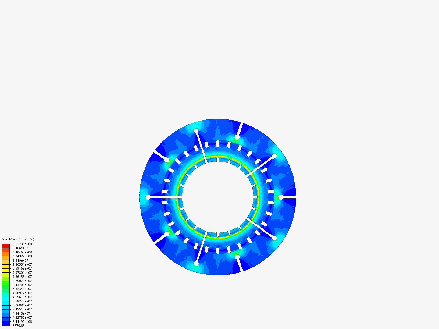 Rotor disk thermomechanical - Copy by hoksuo | SimScale