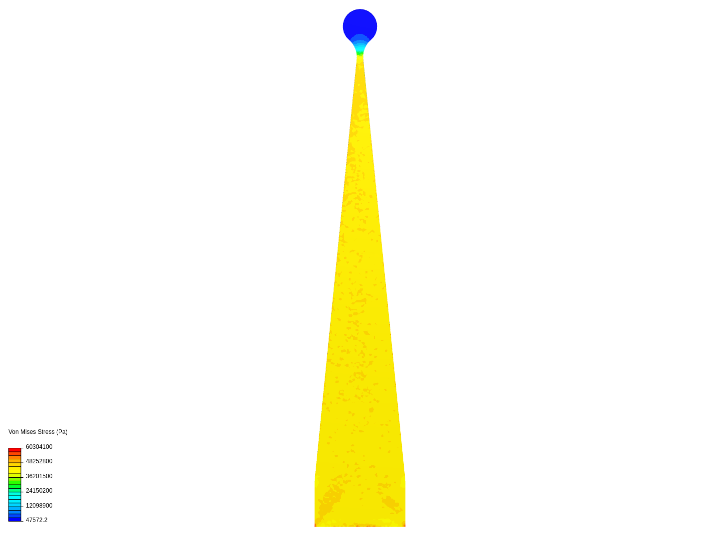 constant stress beam by hummingaero | SimScale