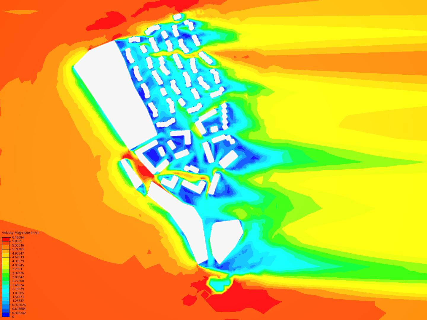 05042022_wind simulation_volumes and trees_WEST by idamartyna | SimScale