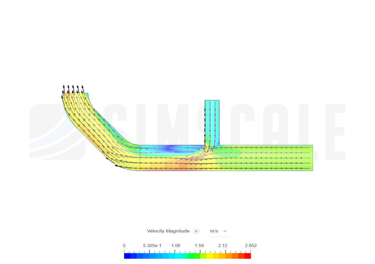 Jimenez_Simulation of Pipe junction flow by idjimenez | SimScale