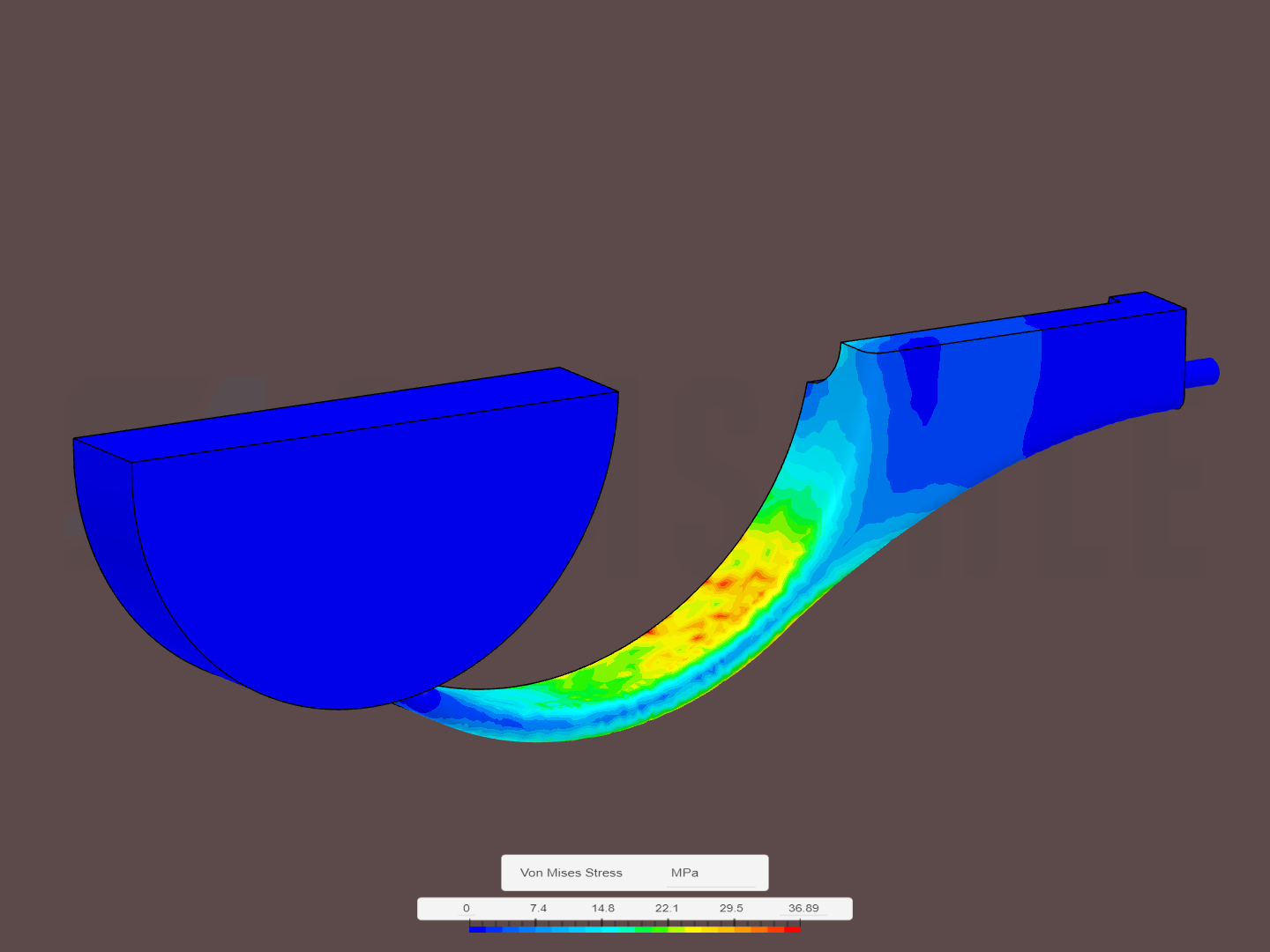 3D Printed Clip On by igor_kuszczak1 | SimScale