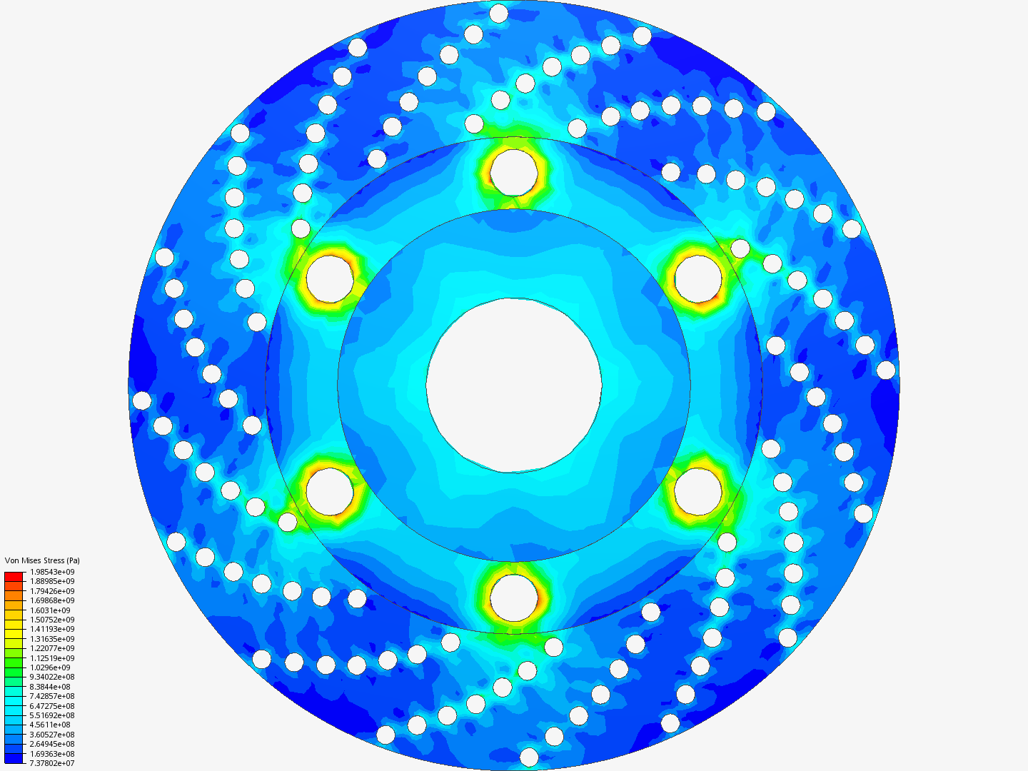 Disco de freno - Perforado by iguinieto128 | SimScale