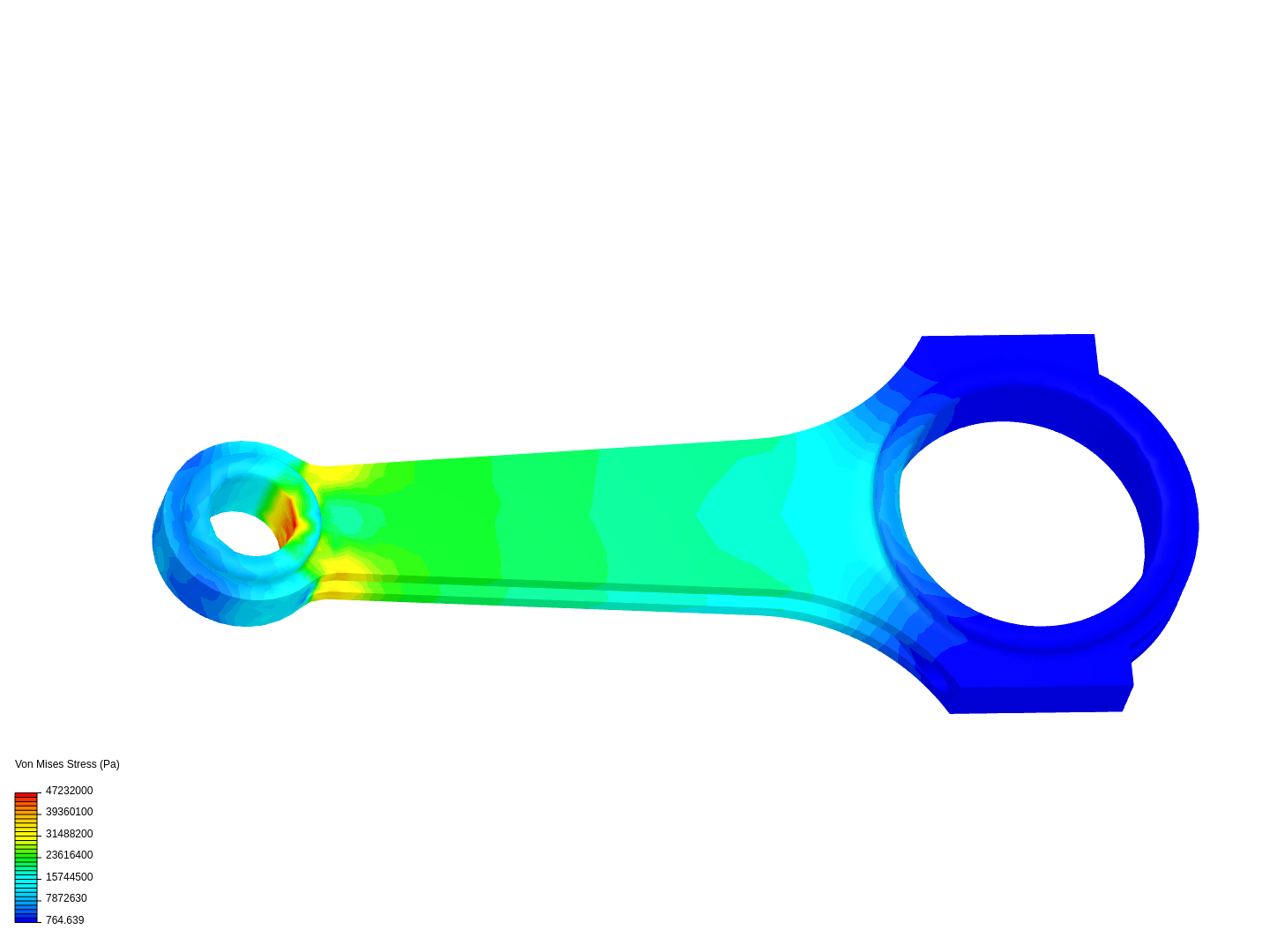 Tutorial 1: Connecting rod stress analysis by imran14030m105 | SimScale