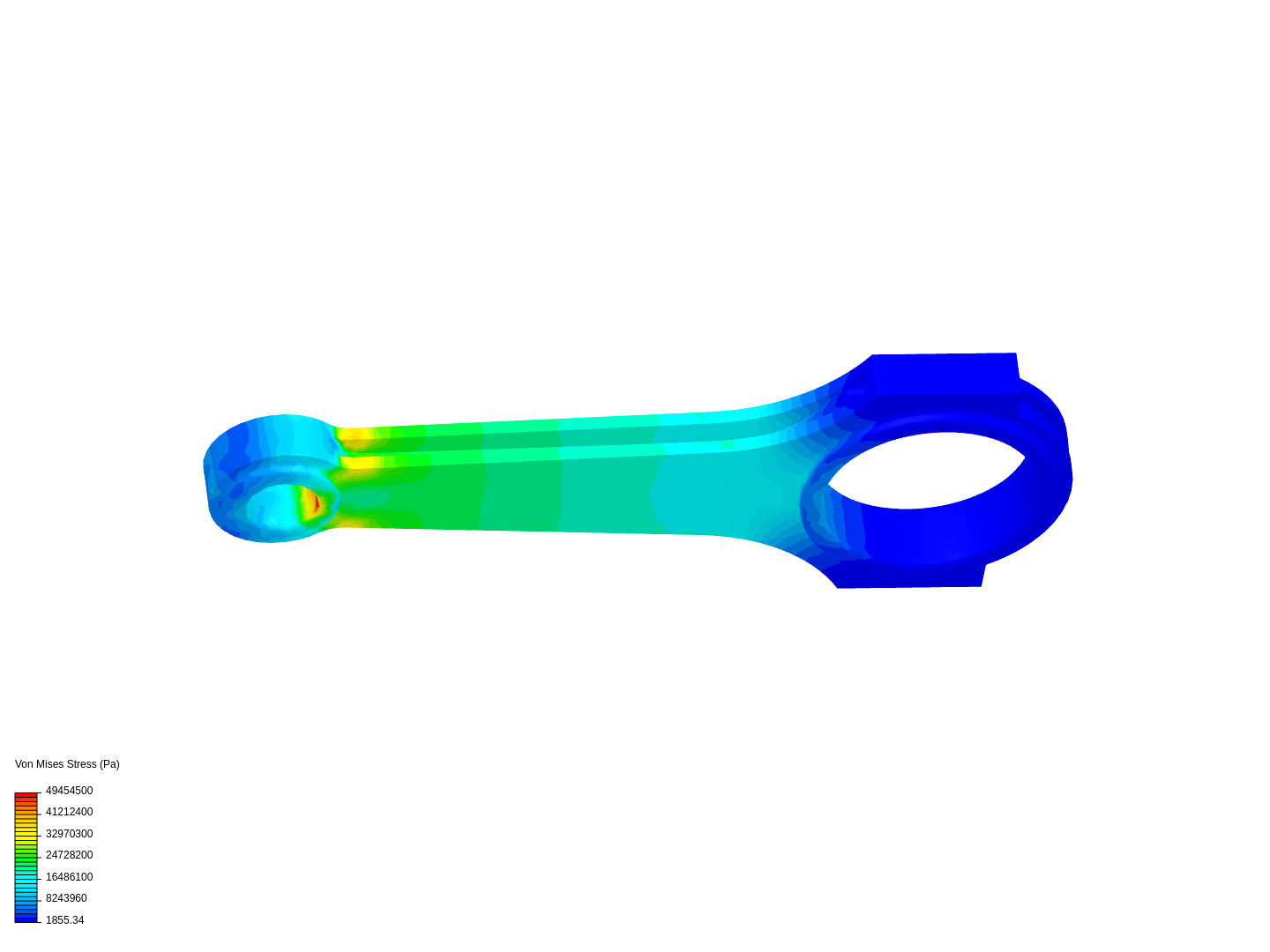 Tutorial 1: Connecting rod stress analysis by irinaivascu | SimScale