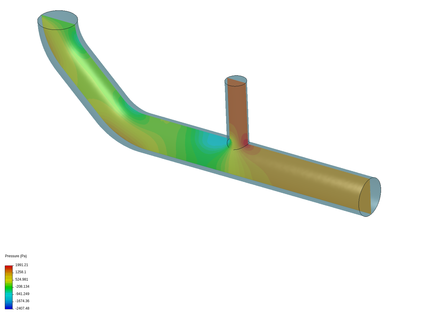 Tutorial 2: Pipe junction flow by isezal | SimScale