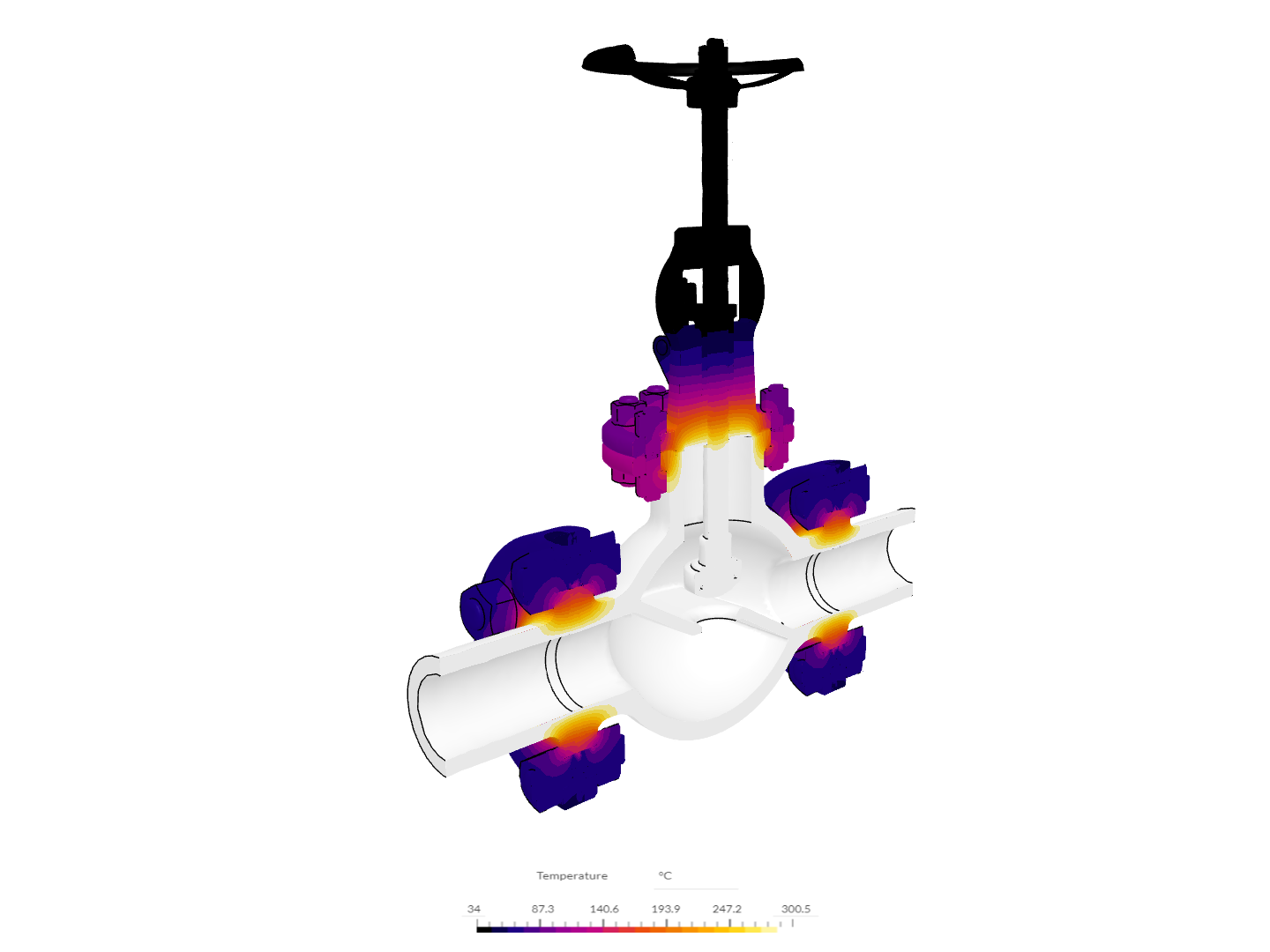 Globe Valve - Thermomechanical Application by itsavlidis | SimScale