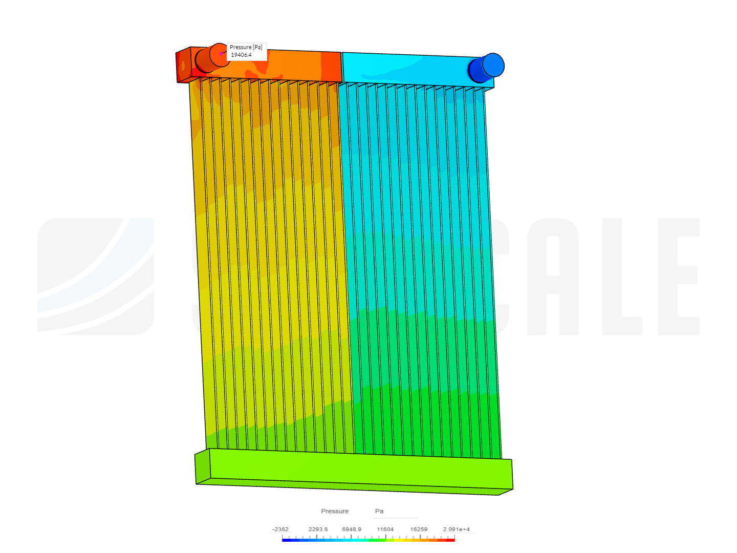 radiator coolant flow 1 by jan_bos | SimScale