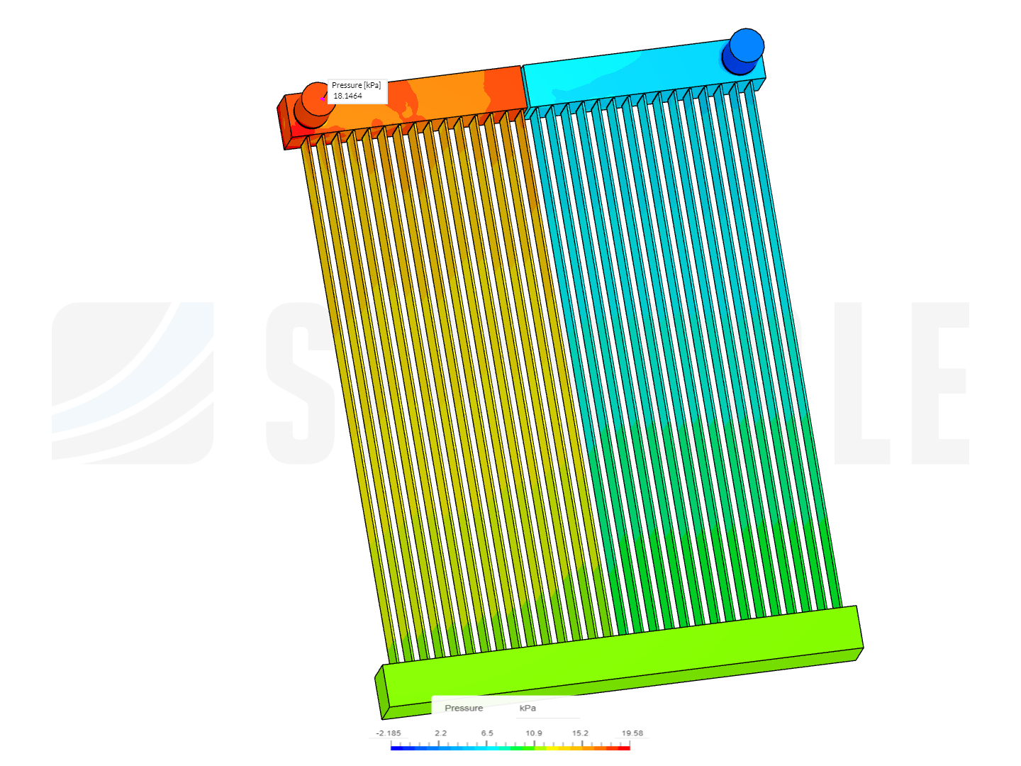 radiator coolant flow 1 by jan_bos | SimScale