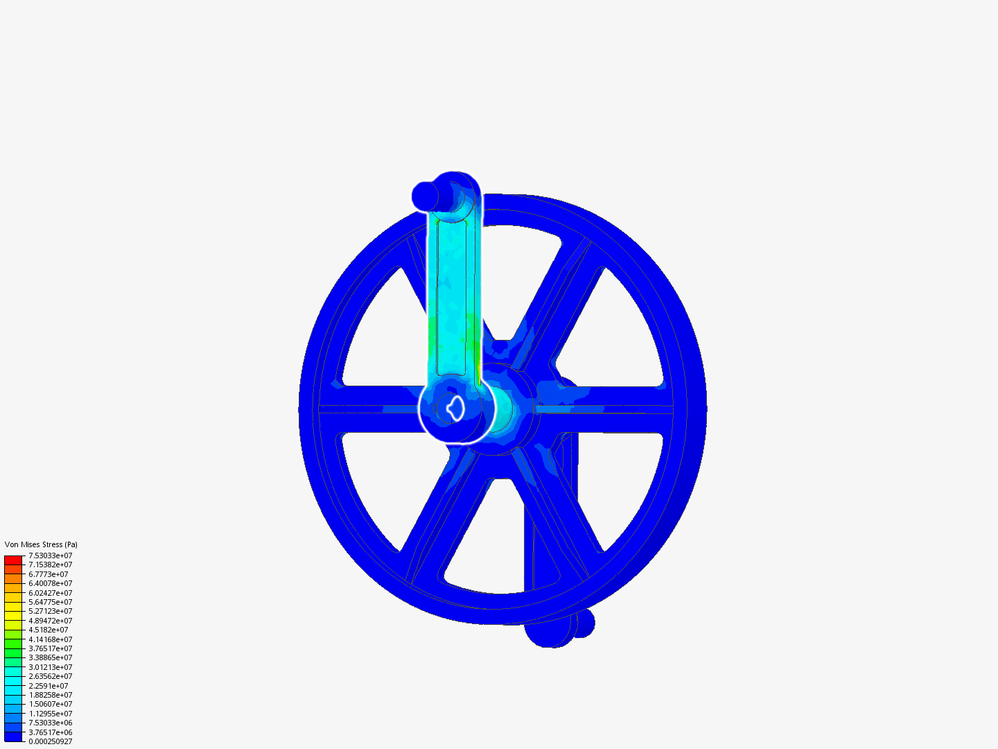 Simulation of a Crank Assembly - Copy by jarreola | SimScale