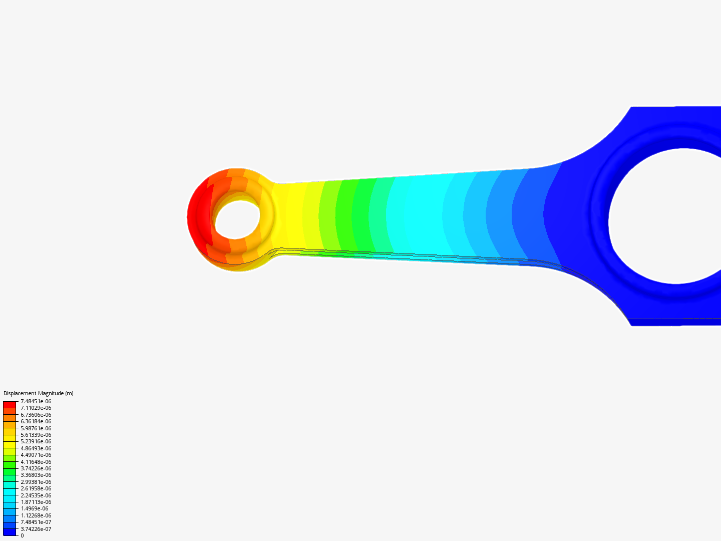 Tutorial 1: Connecting rod stress analysis by jbeeson | SimScale