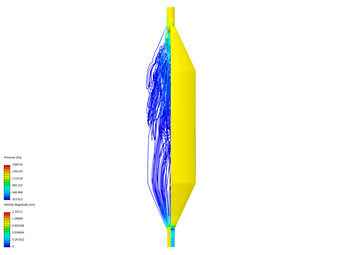 Adjustable 3 Vane Diffuser - mirrored - Mid-vane - LONGER by jbparse | SimScale