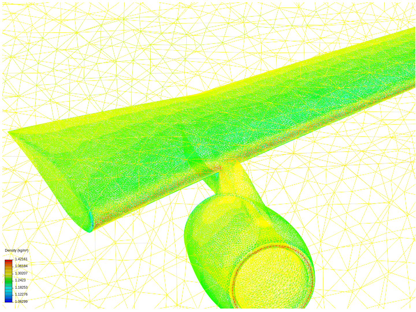 Tutorial: Compressible Flow Around a Wing by jbulaong | SimScale