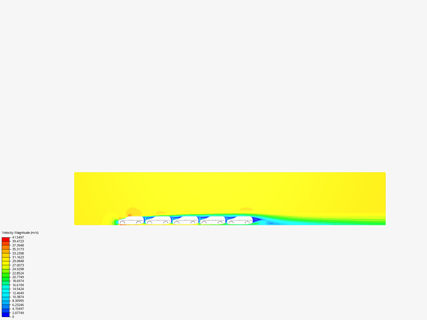 CFD external 5 cars by jburay | SimScale
