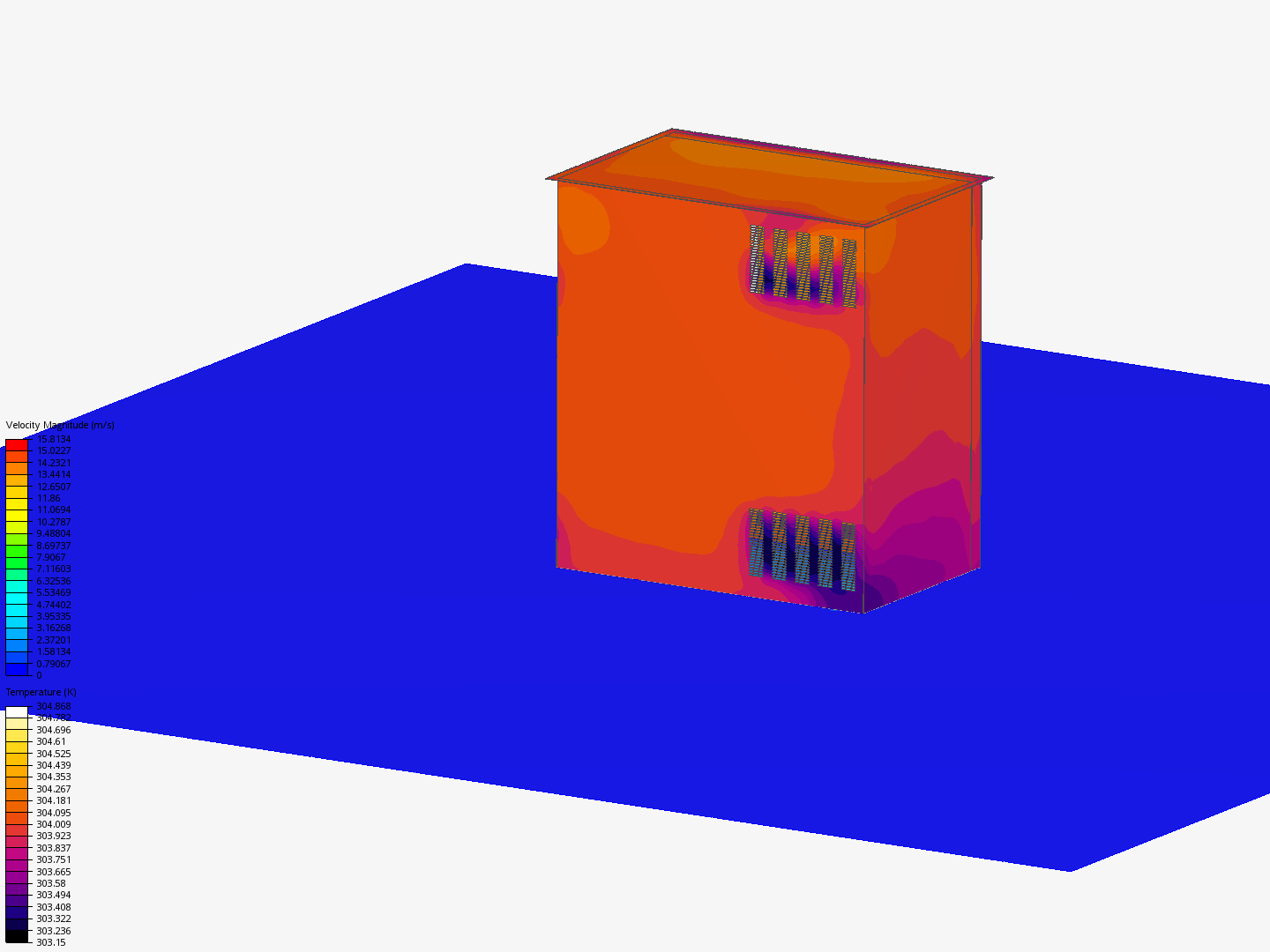 Enclosure with New Louvers by jccorrea60 | SimScale