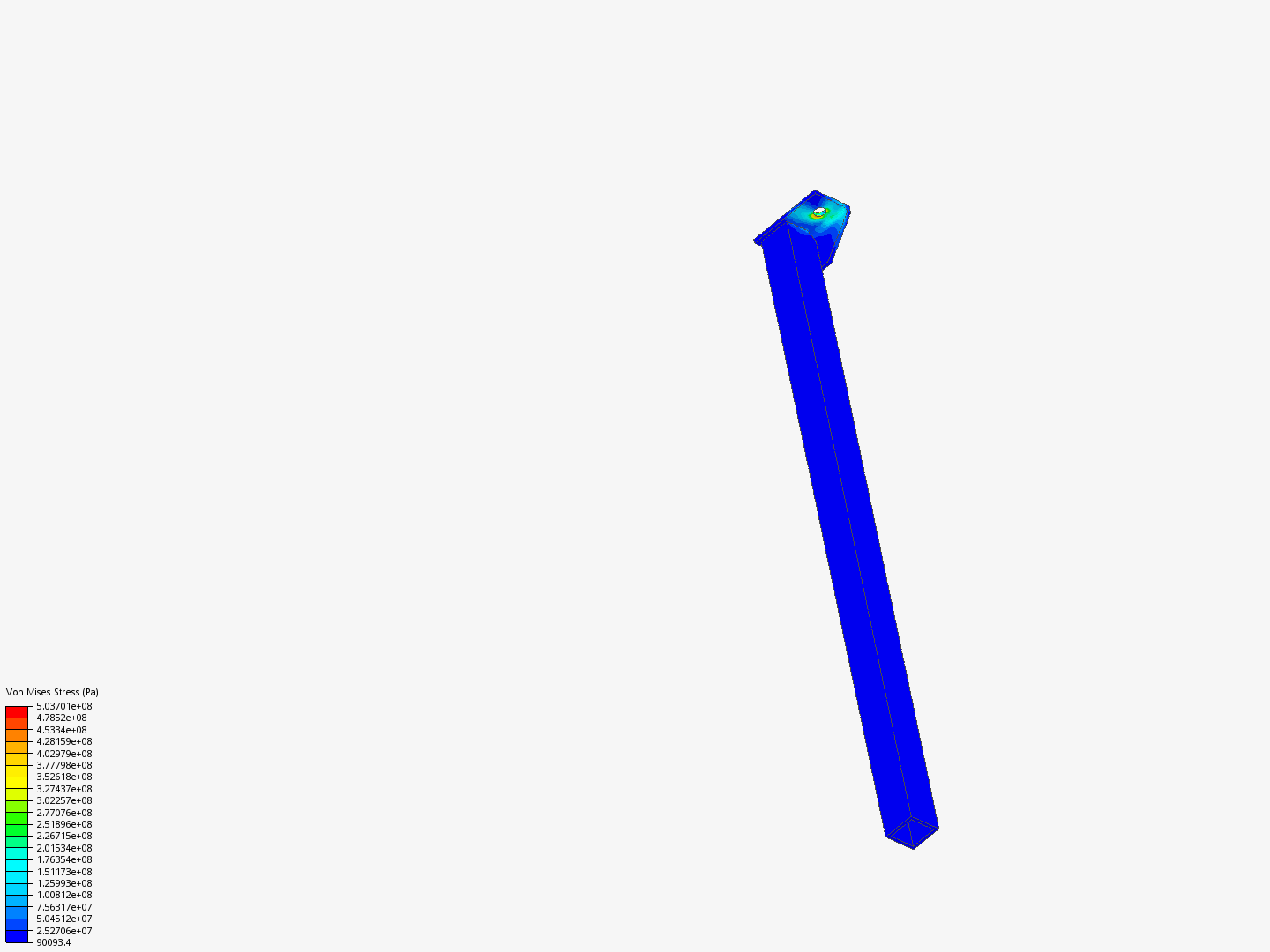 TANK HANGING BRACKET by jcjaramillomo | SimScale