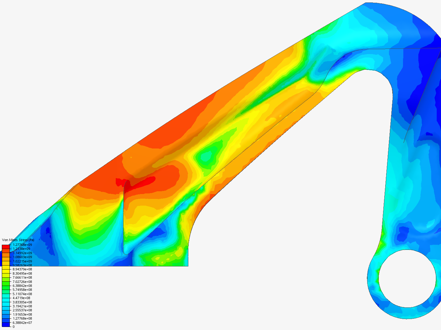 Plate 2: Aircraft Engine Bearing Bracket by jcpurisima | SimScale