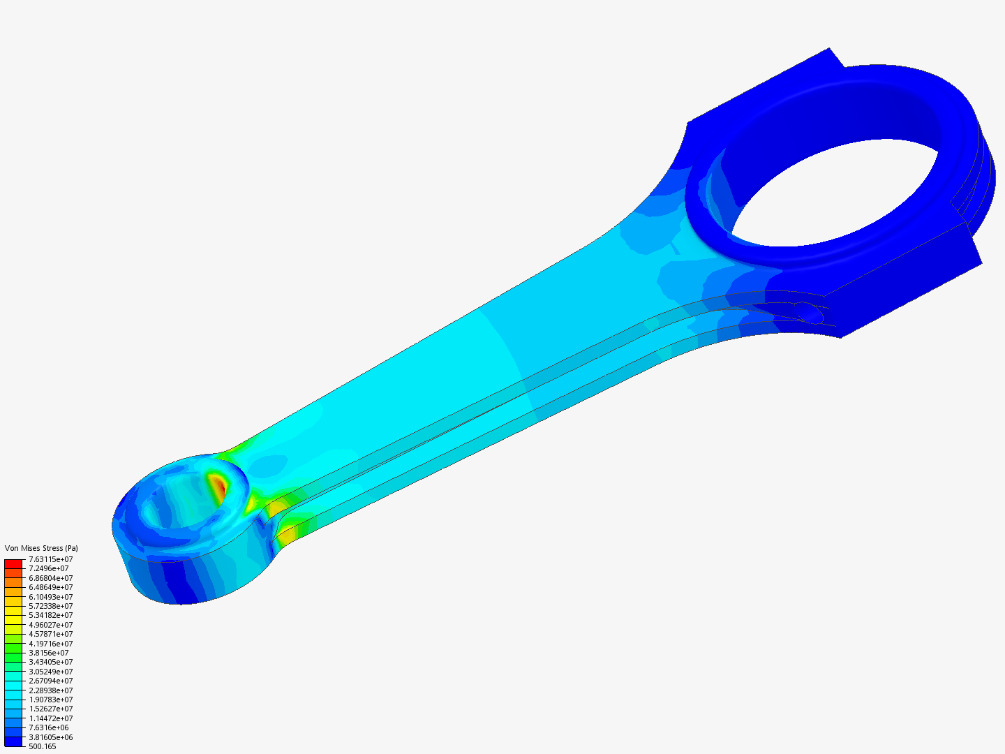 Tutorial 1: Connecting rod stress analysis by jechi | SimScale