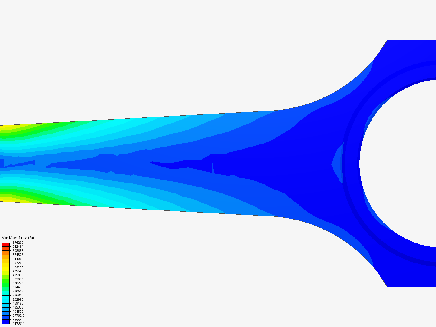 Tutorial 1: Connecting rod stress analysis by jguyton75 | SimScale