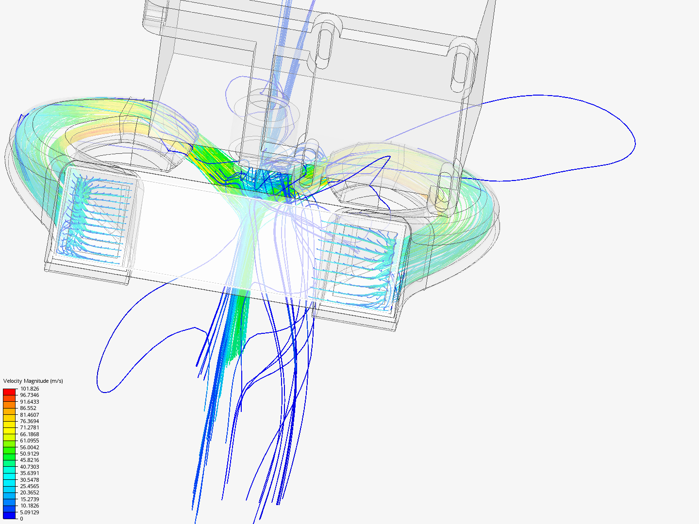 Fan duct v2 test 3 by jhasler | SimScale