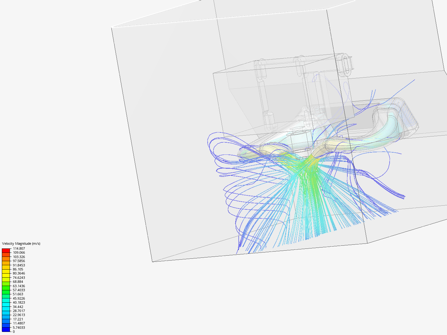 Fan duct v3 test 1 by jhasler | SimScale
