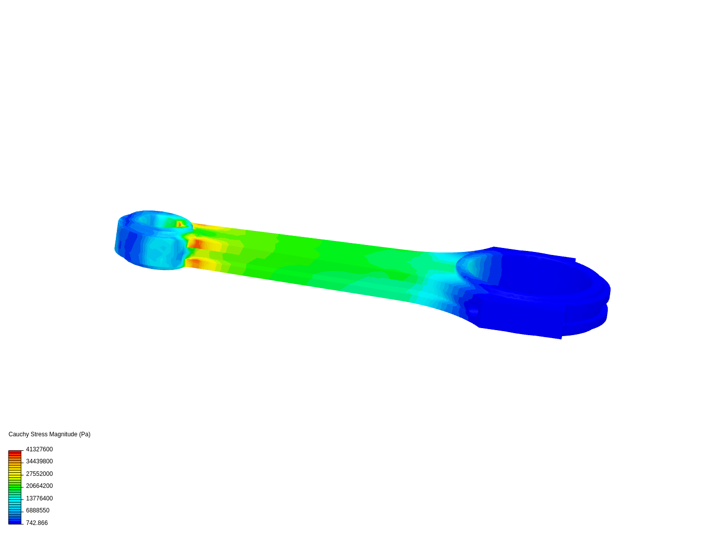 Tutorial 1: Connecting rod stress analysis by jitenphalkey | SimScale