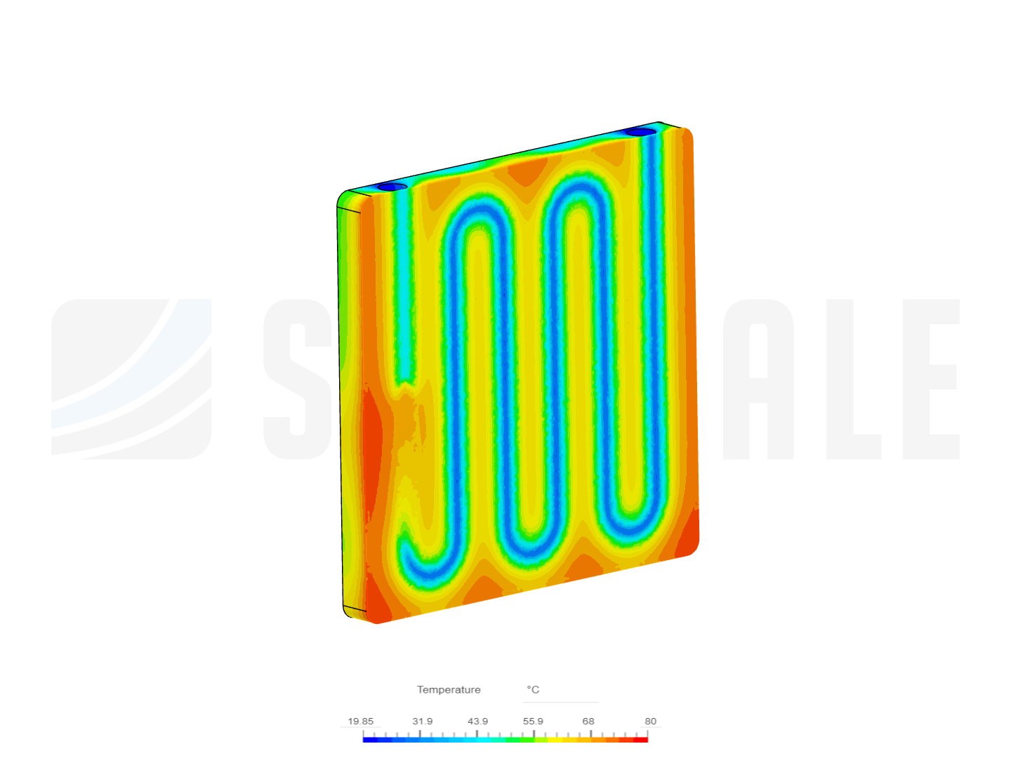 cooling plate by jkeawinta | SimScale