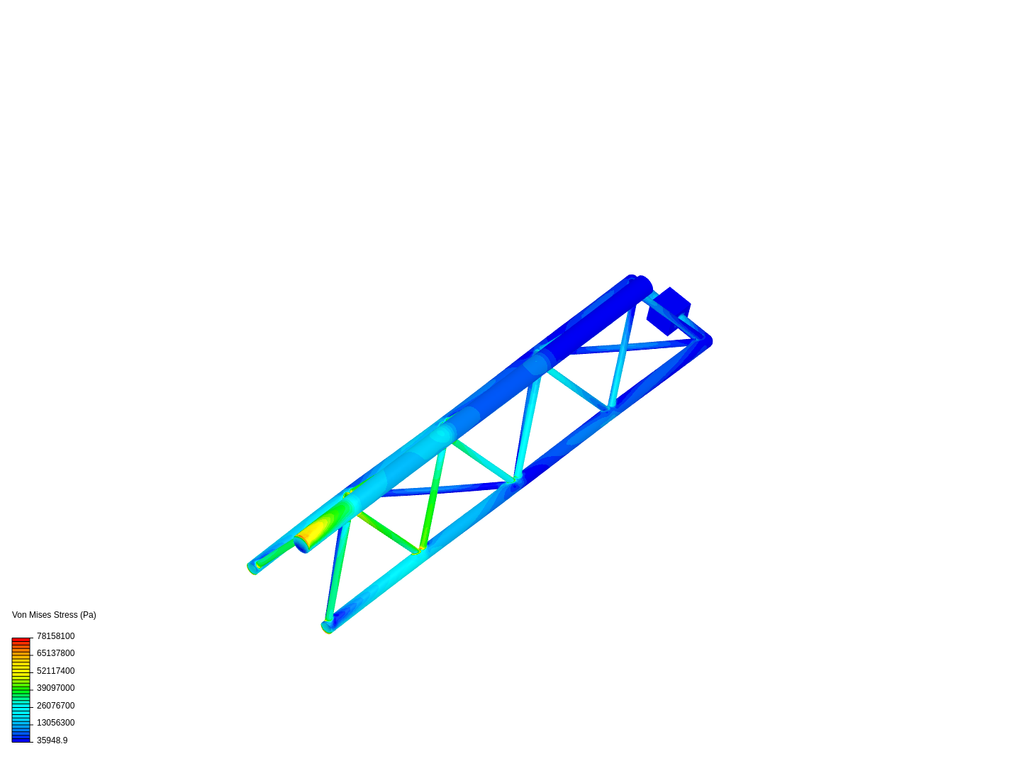 Tutorial - Linear static analysis of a crane by jlusio | SimScale