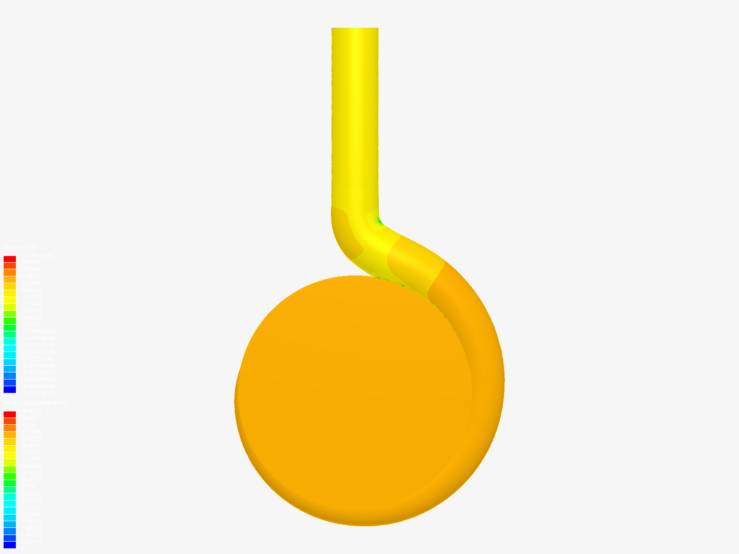 Pump practice by johnleo103 | SimScale