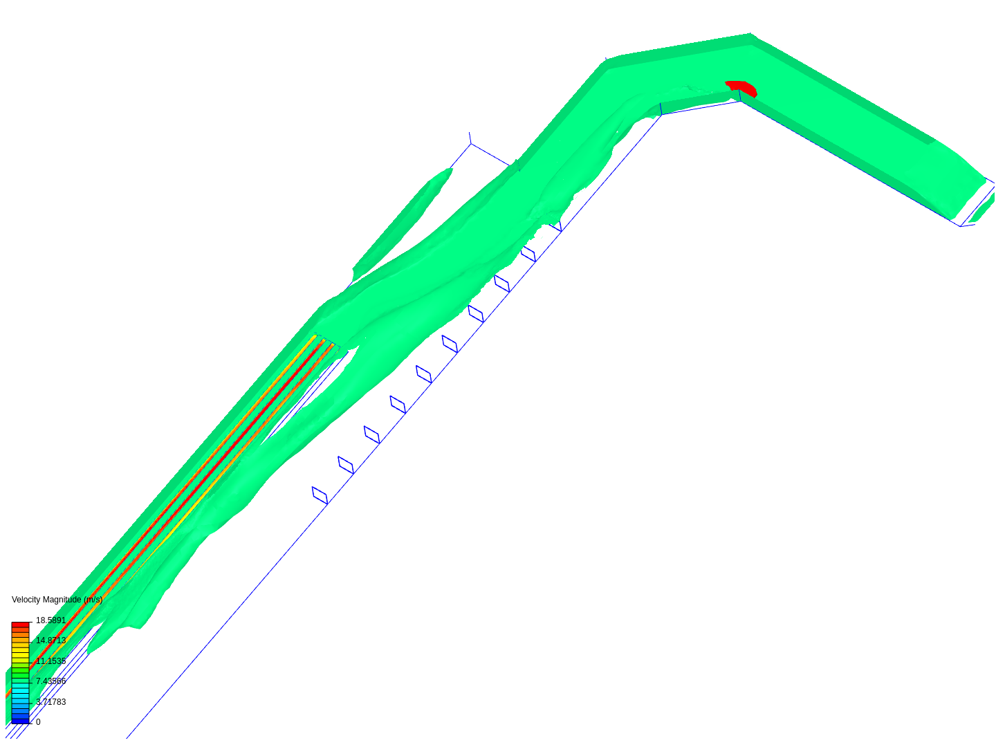 CRSA Supply 9 fins by jstock | SimScale