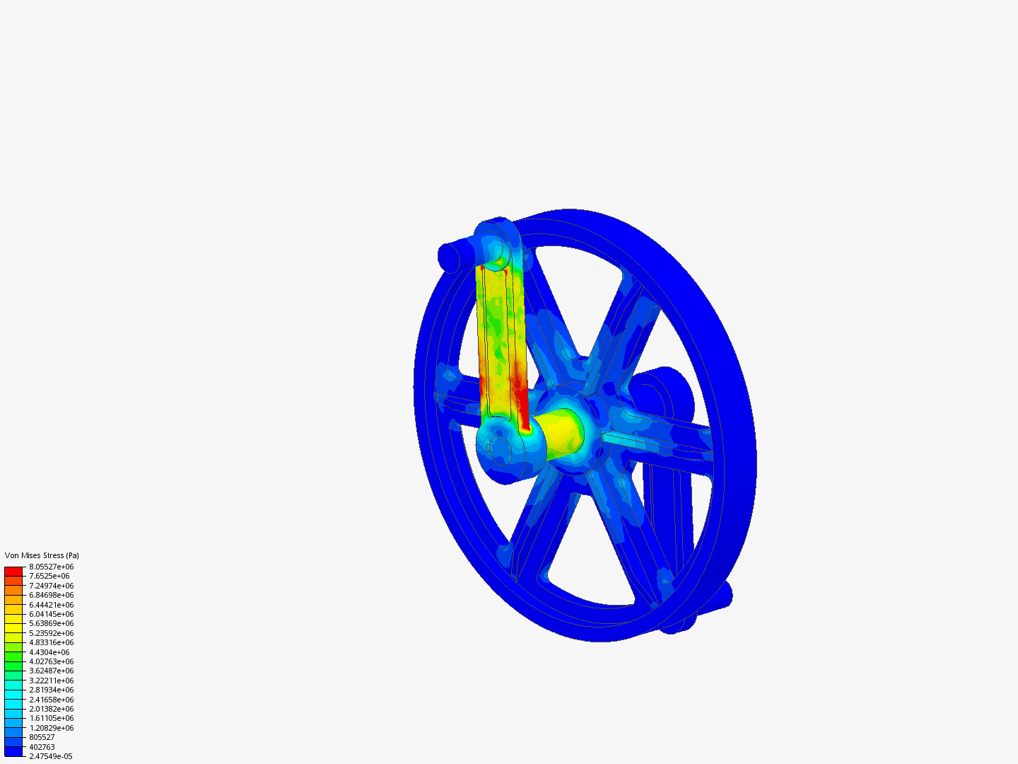 Simulation Of A Crank Assembly Copy By Jtesoro Simscale