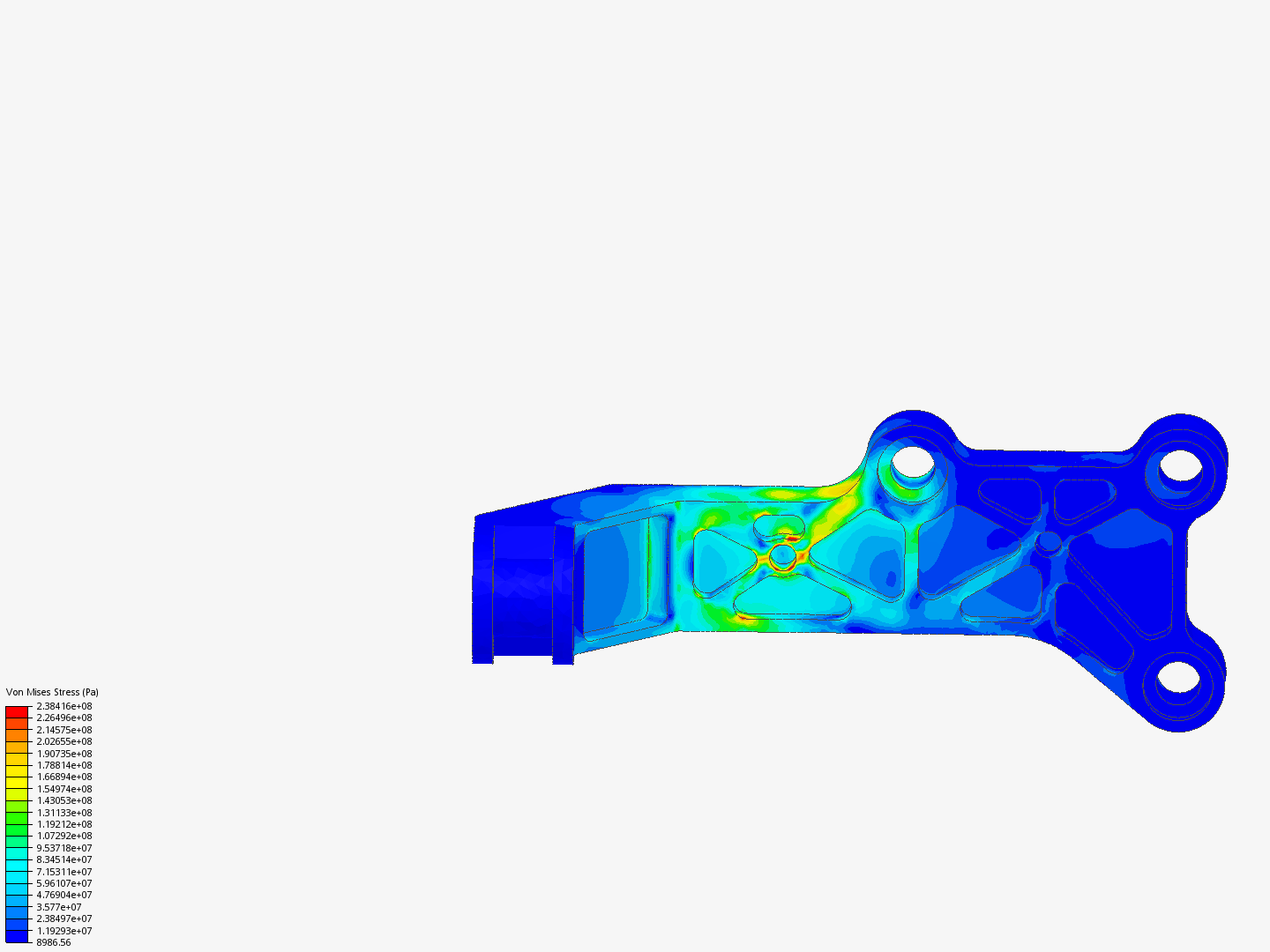 trans torque bracket by jtutor | SimScale