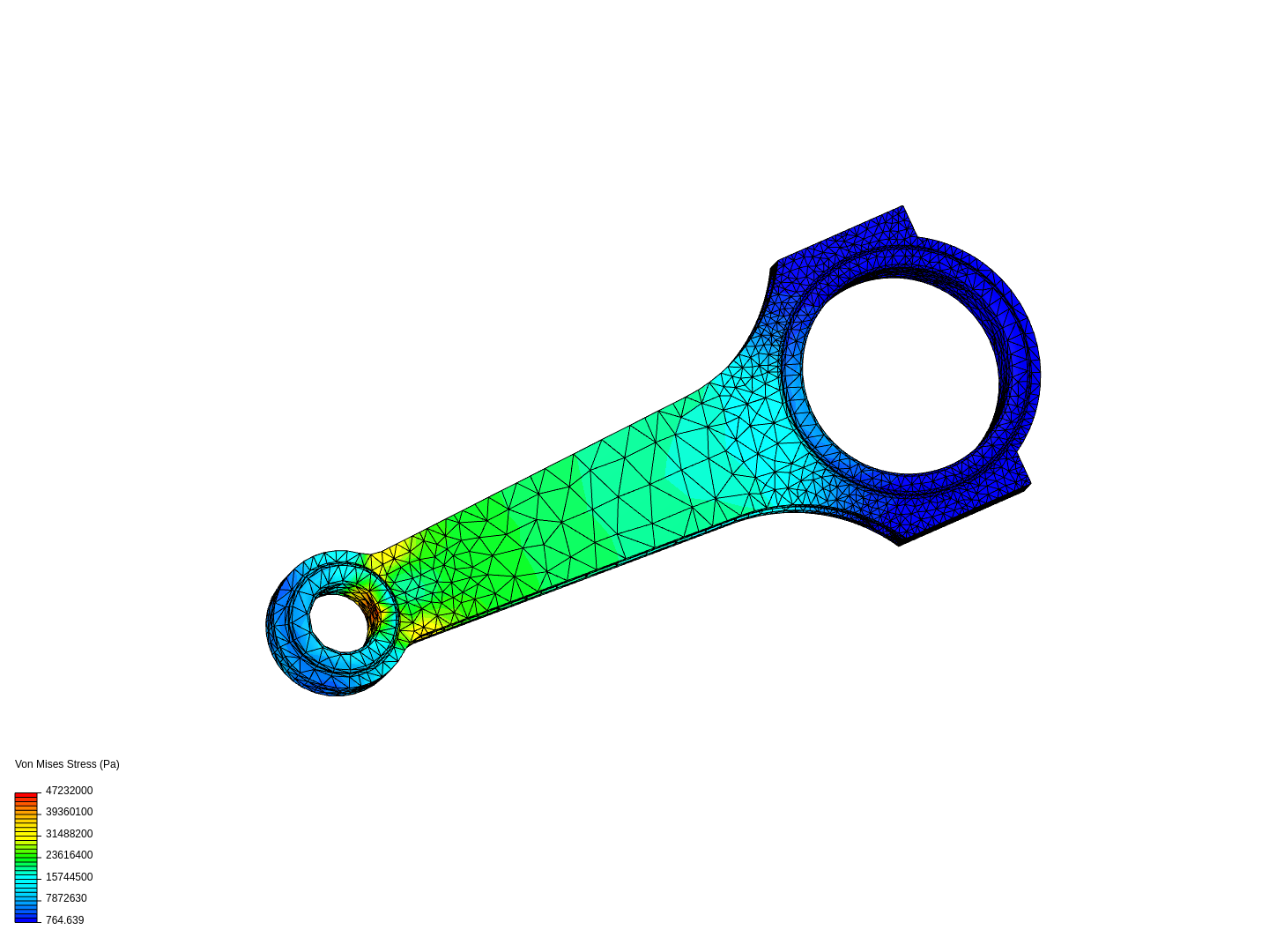 Tutorial 1: Connecting rod stress analysis by juhnzoilo | SimScale