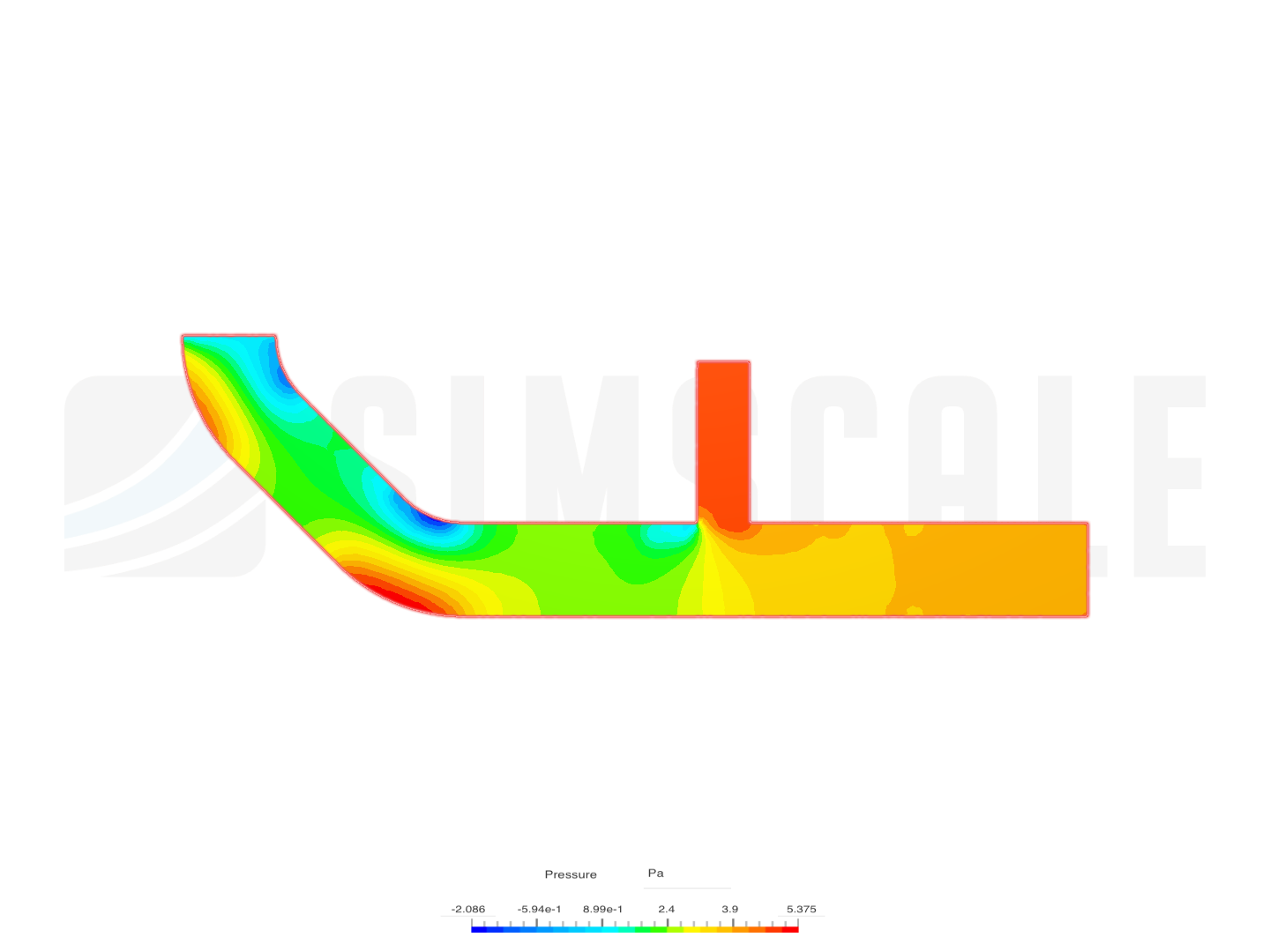 Pipe junction flow Air (LE 3 MatE 107) by junwanfrancois | SimScale