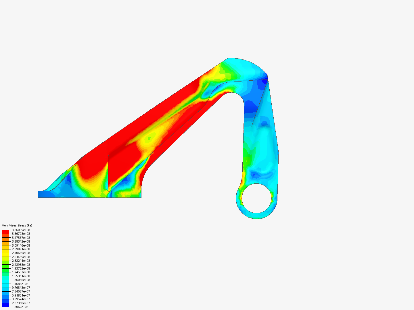 Plate 2: Nonlinear Analysis of Aircraft Engine Bearing Bracket - Copy ...