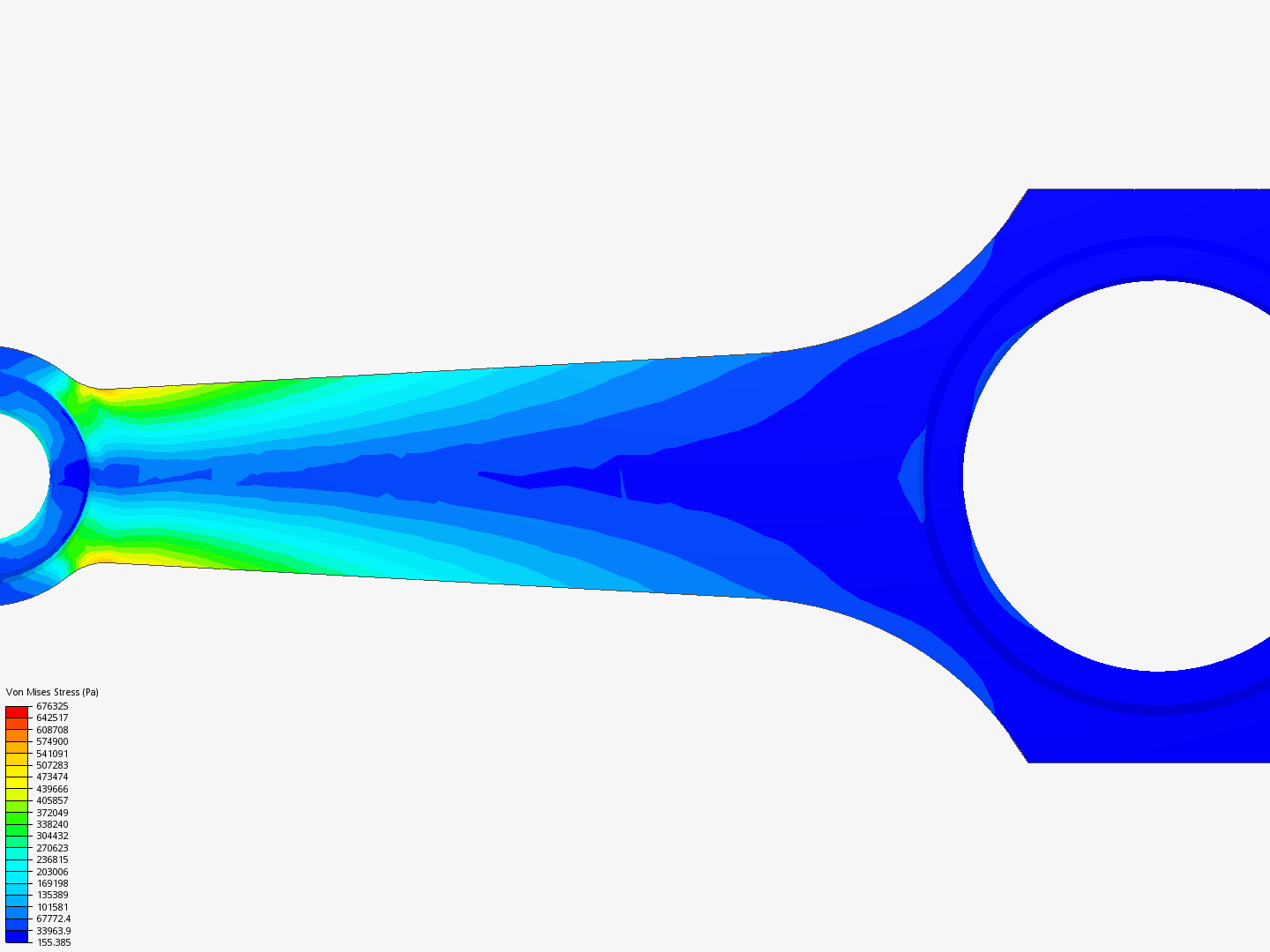 Tutorial 1: Connecting rod stress analysis by kaohara | SimScale