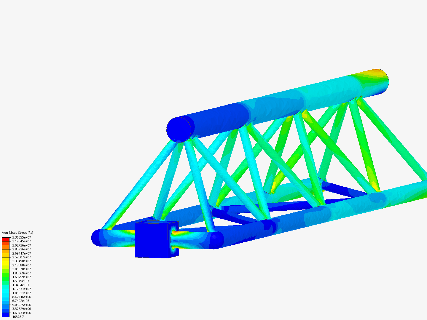 Tutorial - Linear static analysis of a crane by kashifm34 | SimScale