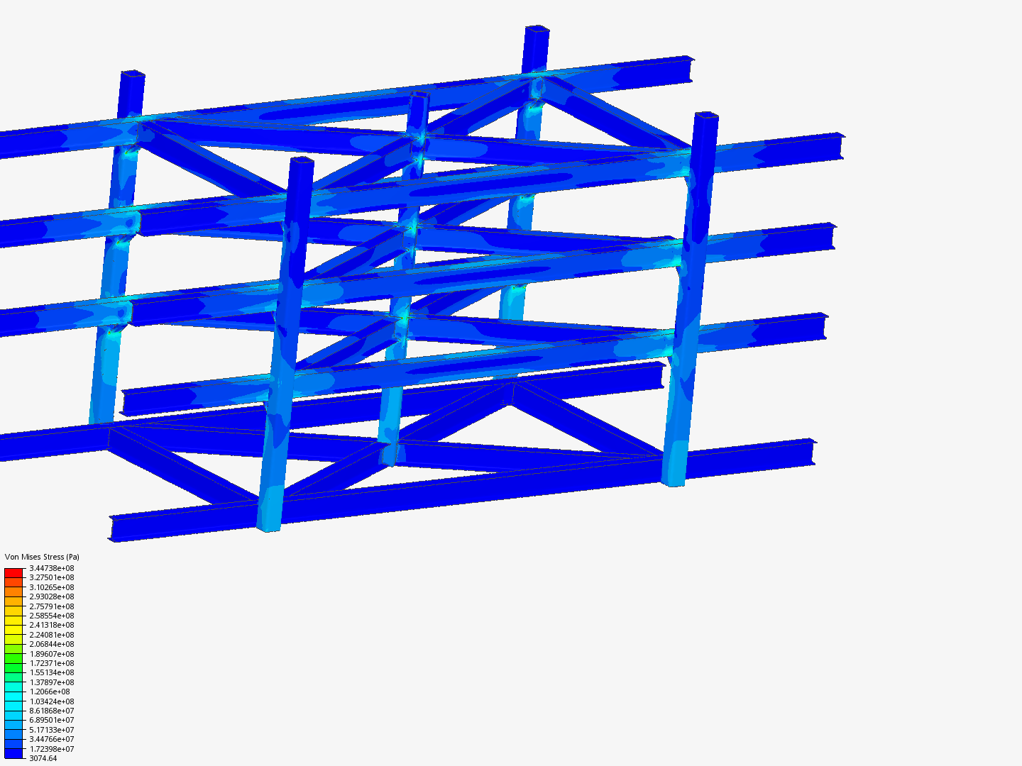 X-Design Steel Rack - Gussets by keithFehrsen | SimScale