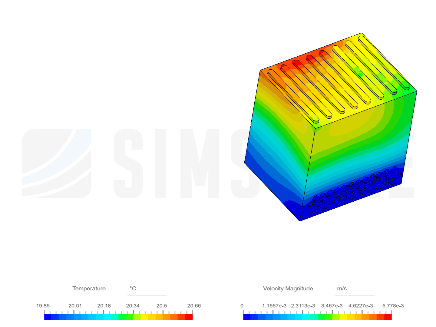 Heat Flow in PSU Volume by kilkenny_paul | SimScale