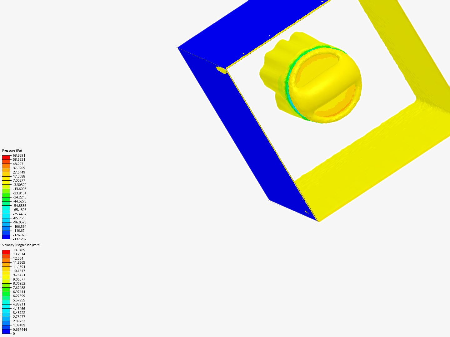 Base Blade Simultaion by konnerbrickey | SimScale