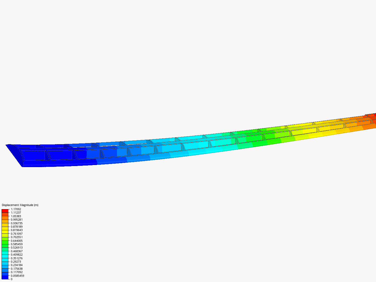 Bending of an Airplane Wing by kskelley2319 | SimScale