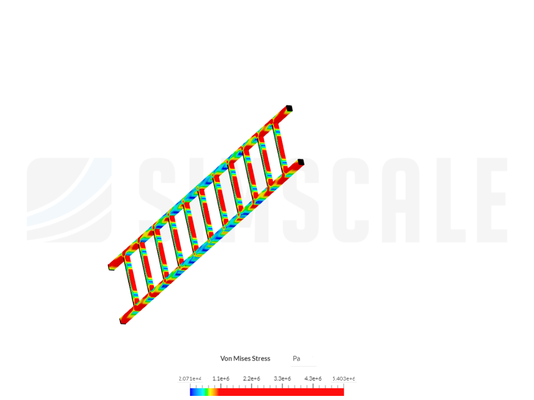Analysis of ladder beam by kushalpatel663 | SimScale
