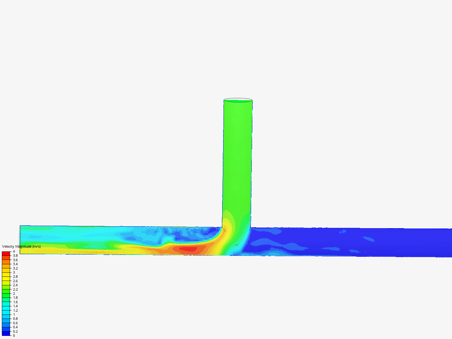 T-Junction Flow by lairdy | SimScale