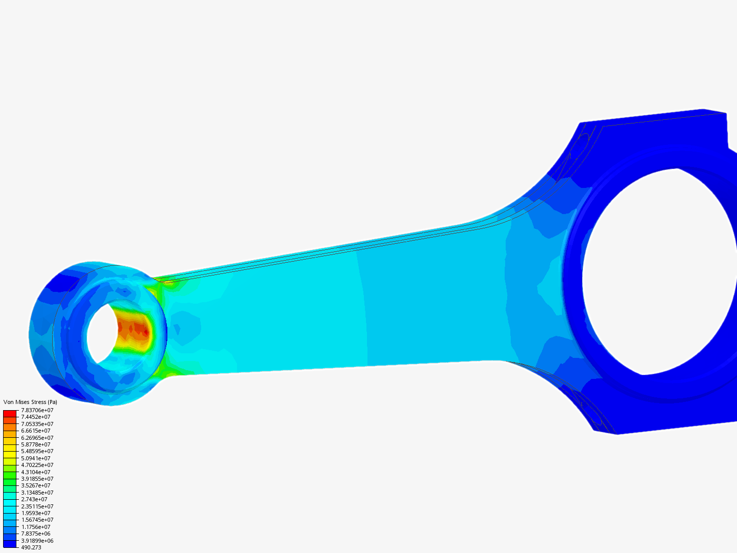 Tutorial 1: Connecting rod stress analysis by lakshmanvijay | SimScale