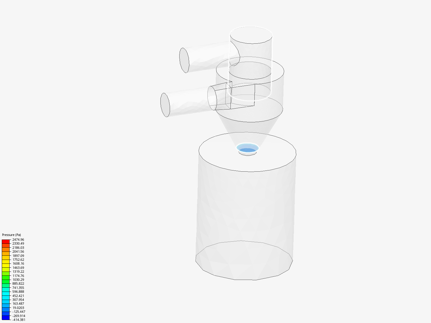 Cyclone Seprator by larrivee013 | SimScale