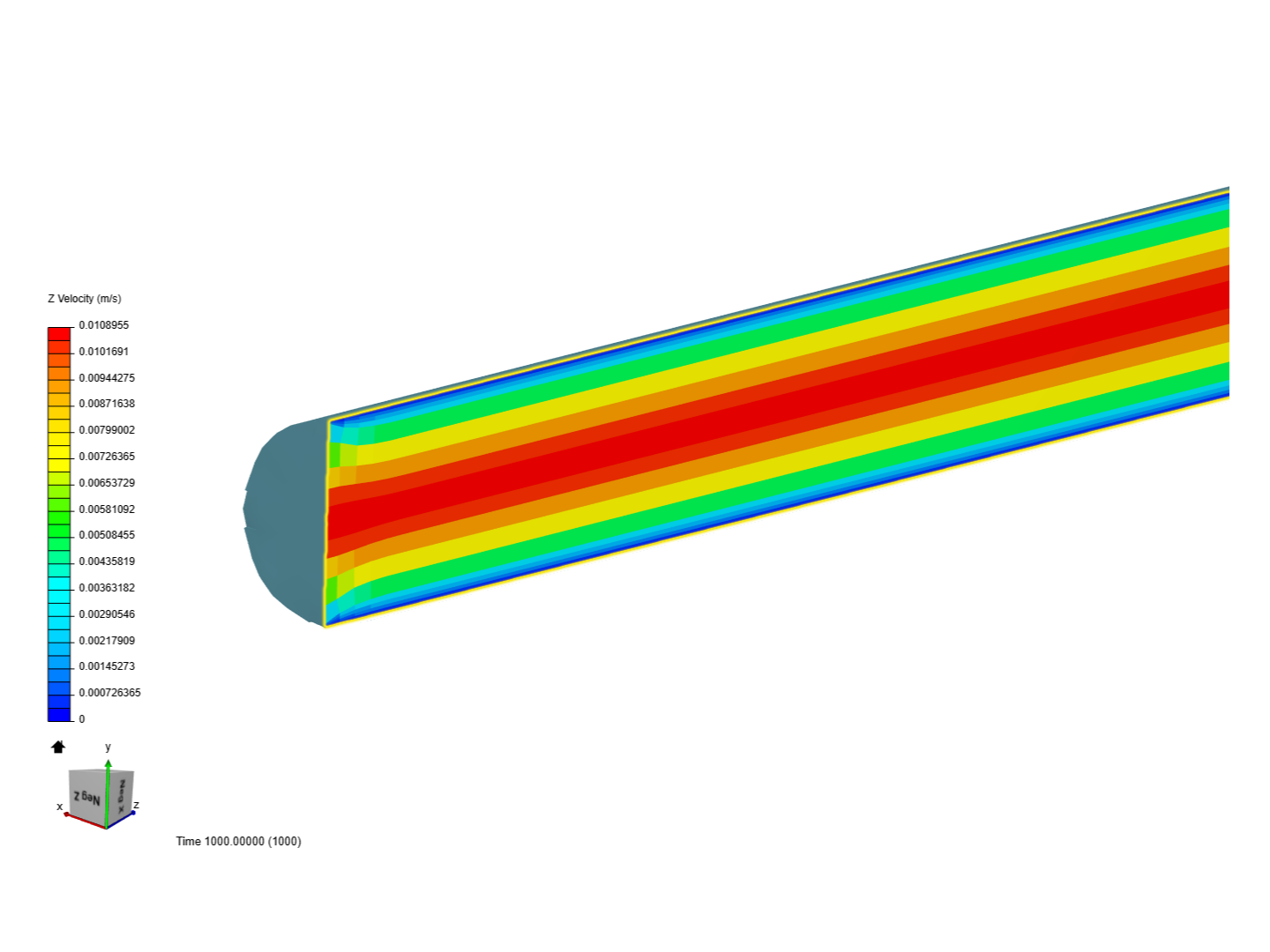 Laminar flow in a pipe by lee_xingqian | SimScale