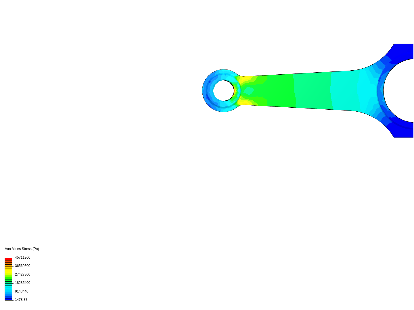 Tutorial 1: Connecting rod stress analysis by lmello | SimScale