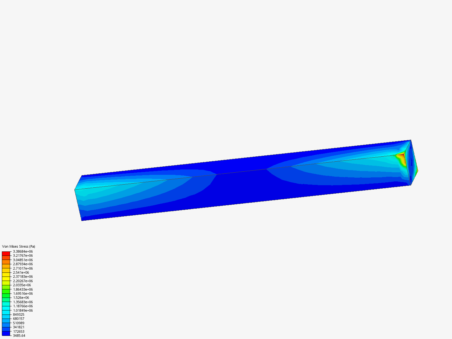 Cantilever beam by lmilovic | SimScale